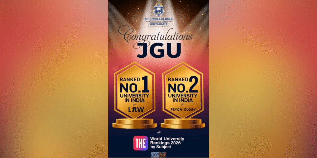 JGU Makes Strong Debut in THE Subject Rankings 2026
